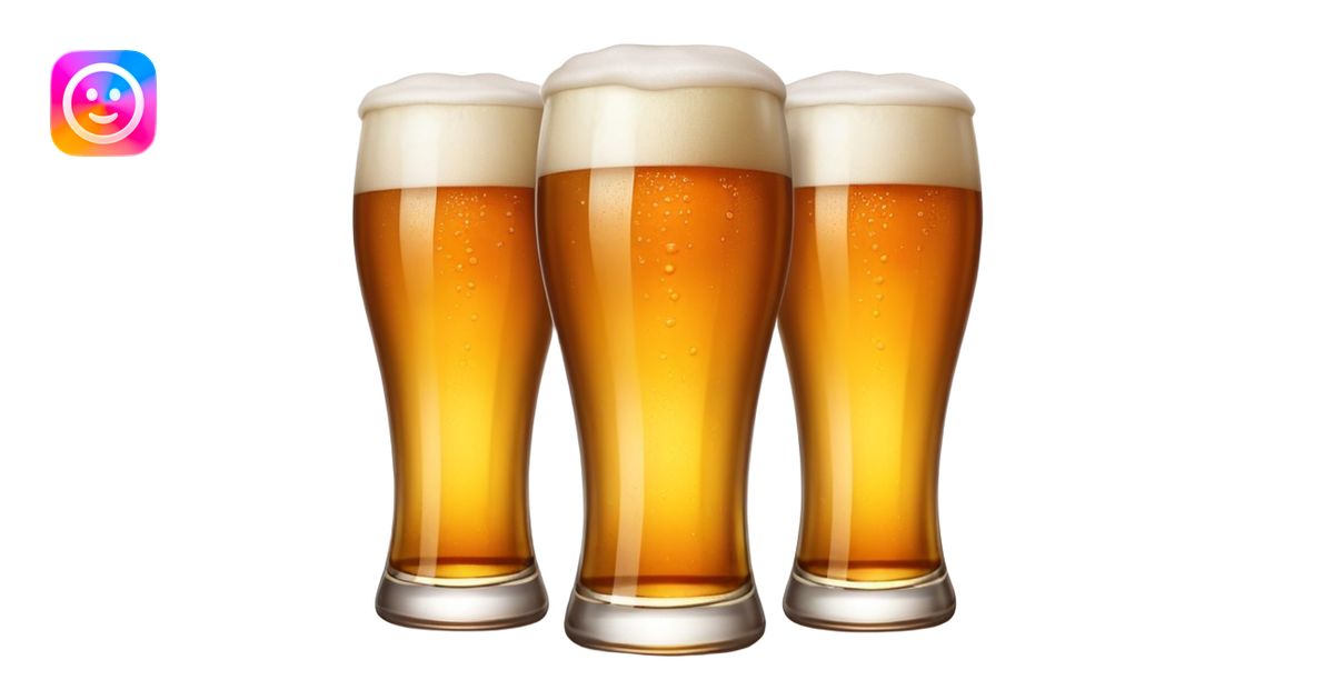 3 beers emoji | AI Emoji Generator