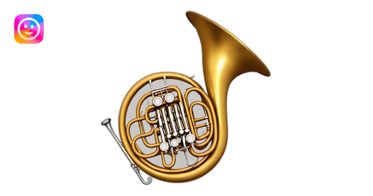 Preset_5 its a French horn instrument emoji | AI Emoji Generator