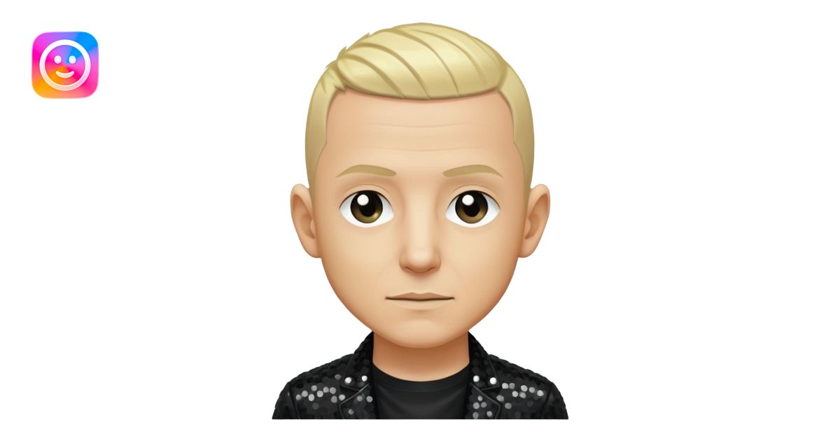 Chester Bennington from Linkin Park with blonde hair, black sequin ...