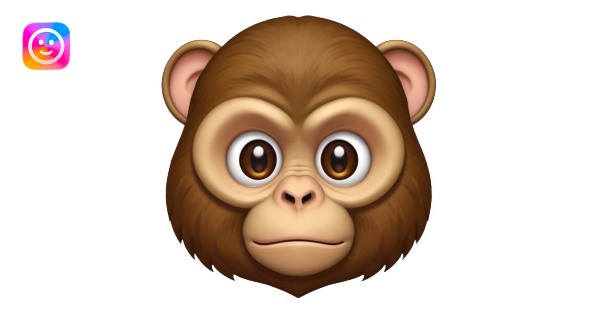 Grumpy monkey emoji | AI Emoji Generator