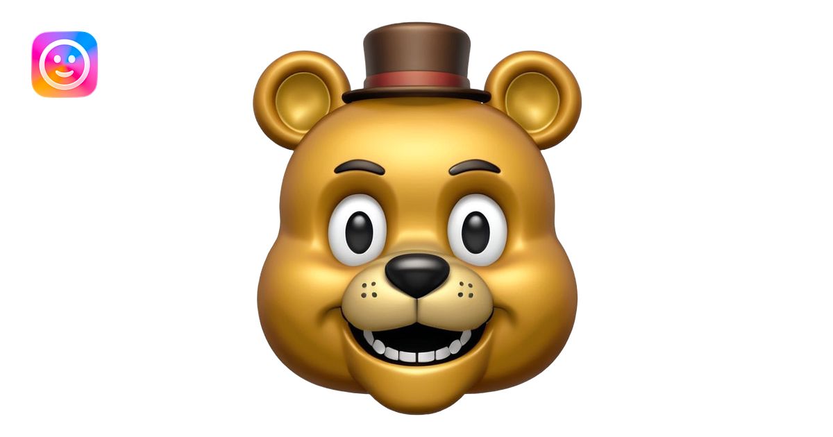 A Freddy Fazbear Symbol emoji | AI Emoji Generator
