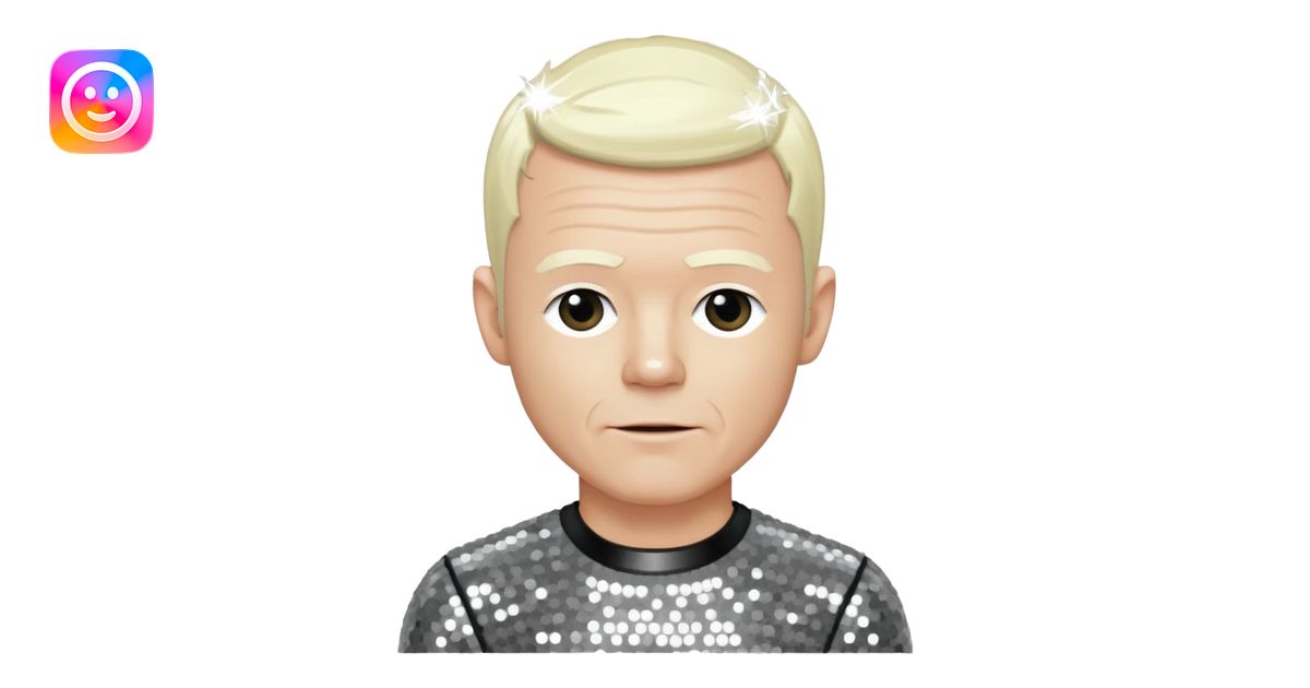 Jimmy Somerville with platinum blonde hair, silver sequin outfit emoji ...