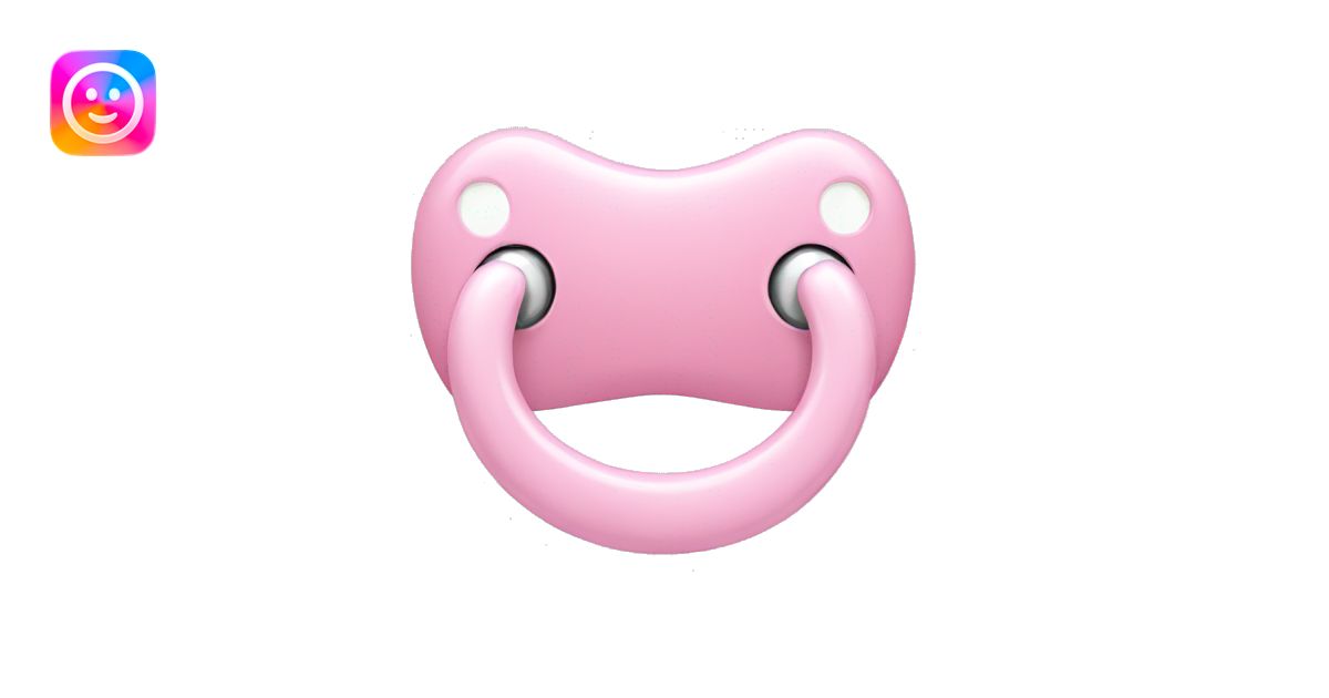 Light pink pacifier emoji | AI Emoji Generator