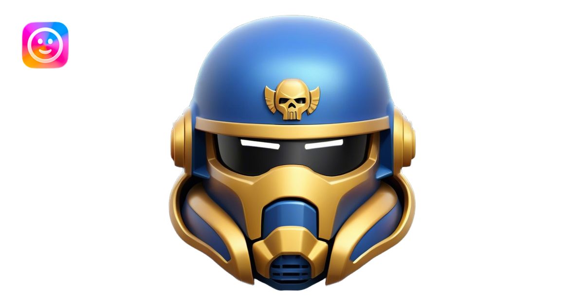 Clash of Clans aesthetic: Cinematic Playful Space Marine Helmet Emoji ...