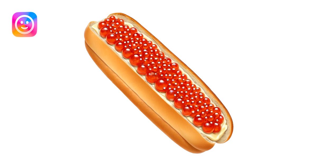 Apple style 3D emoji of a slice of fresh baguette with creamy butter ...