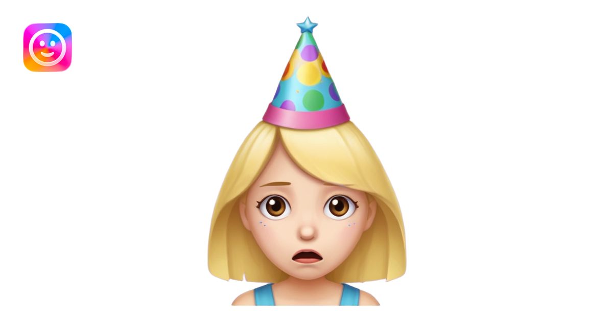 a very upset girl whose bithday has been forgotten emoji | AI Emoji ...