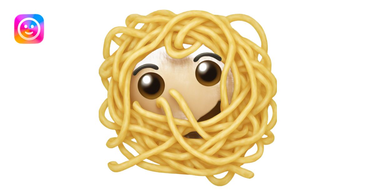 Spaghetti with Clam Sauce emoji | AI Emoji Generator