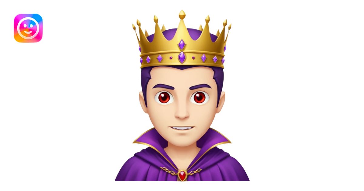 Vampire King, Young vampire king in purple robe, red eye, wearing a ...