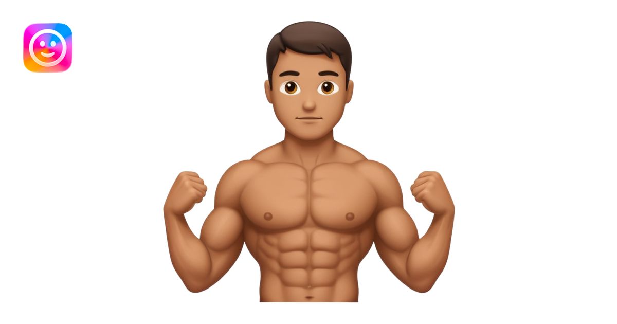 male chest emoji emoji | AI Emoji Generator