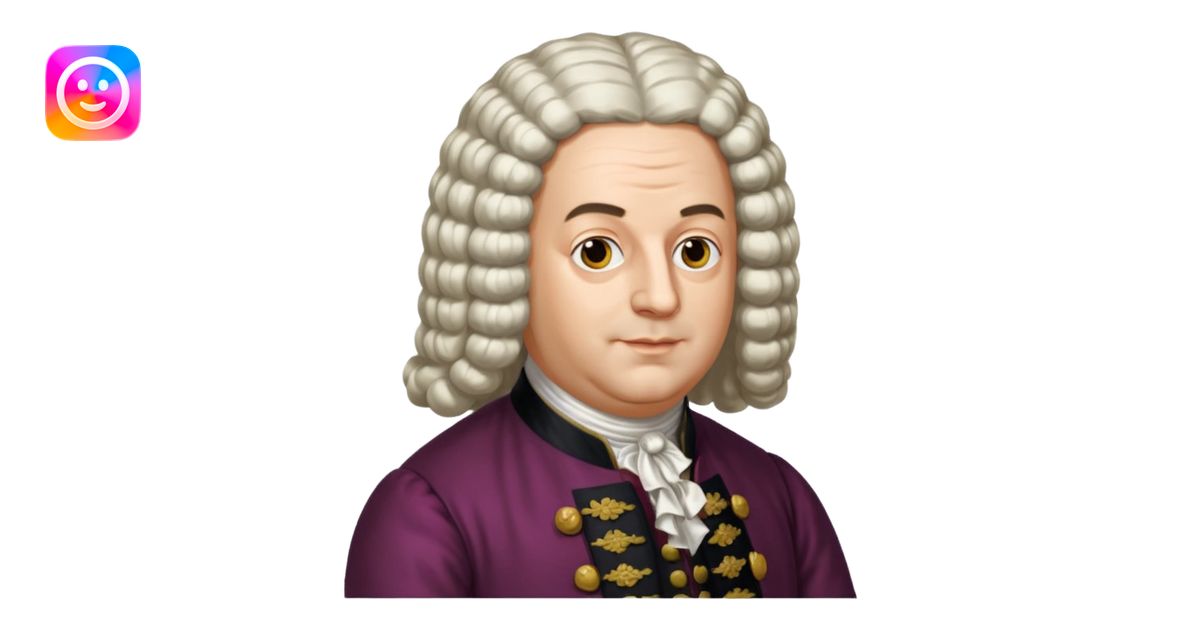 George Frideric Handel Composing emoji | AI Emoji Generator