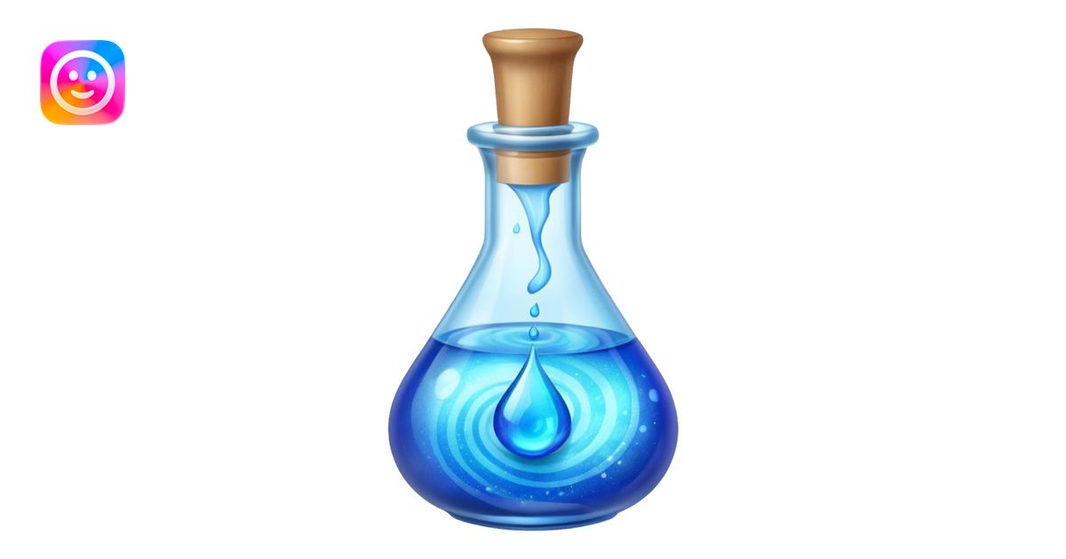 Potion – Glass vial filled emoji | AI Emoji Generator
