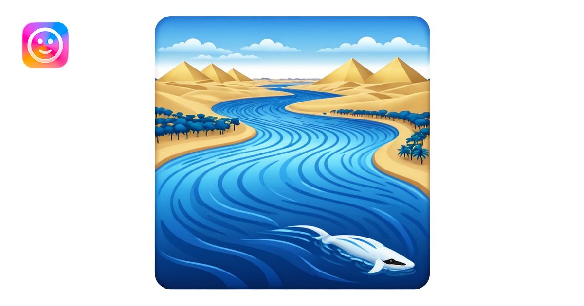 The Nile River emoji | AI Emoji Generator