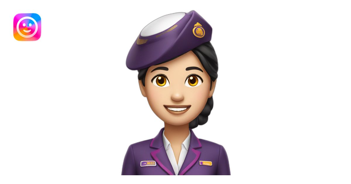 Thai Airways cabin crew emoji | AI Emoji Generator