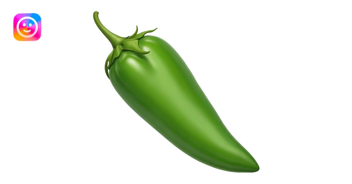 Green chilli emoji emoji | AI Emoji Generator
