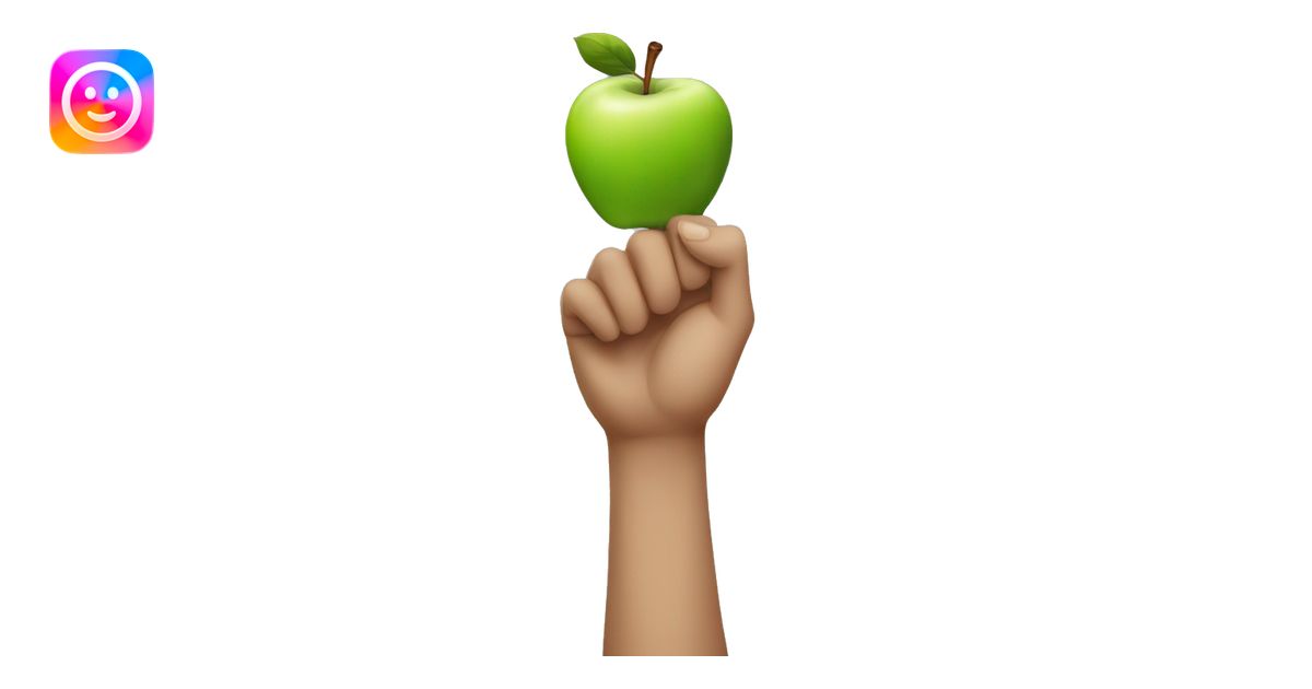 Hand holding blunt Apple style emoji | AI Emoji Generator