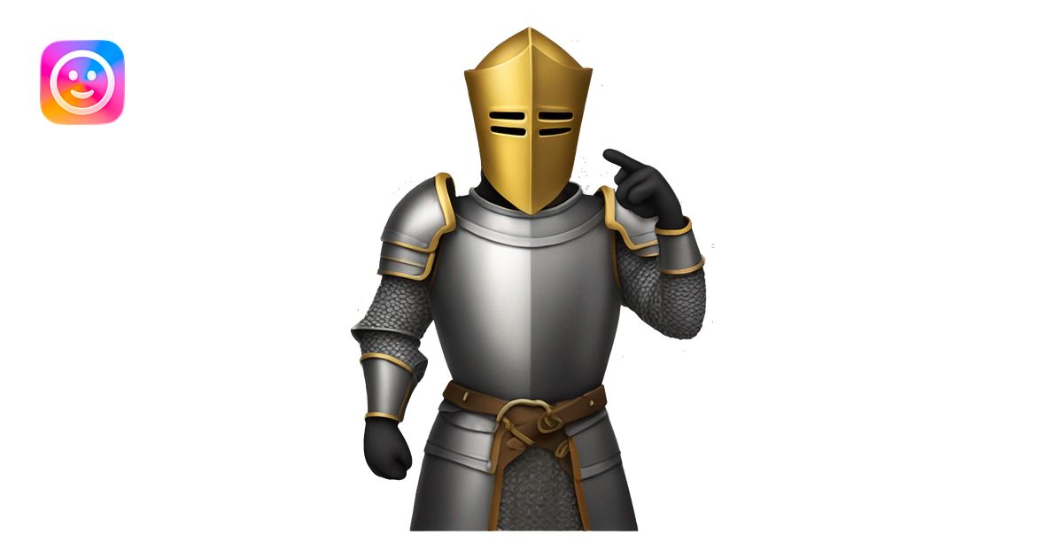 create an emoji of a knight making the shh sign with one finger emoji ...
