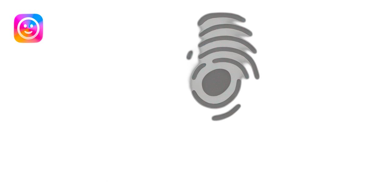 fingerprint minimal emoji | AI Emoji Generator