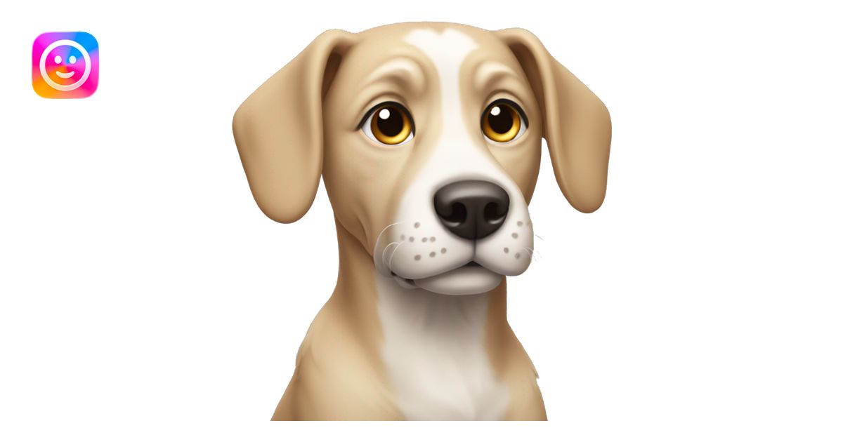 Dog side ye emoji | AI Emoji Generator