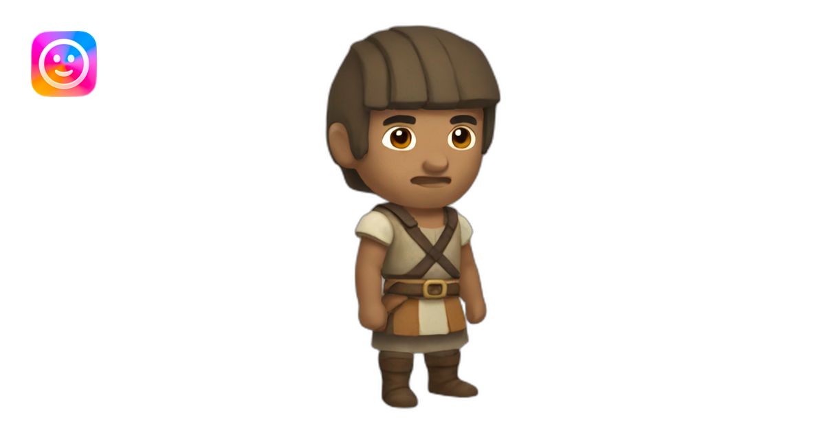 age of empires villager emoji | AI Emoji Generator