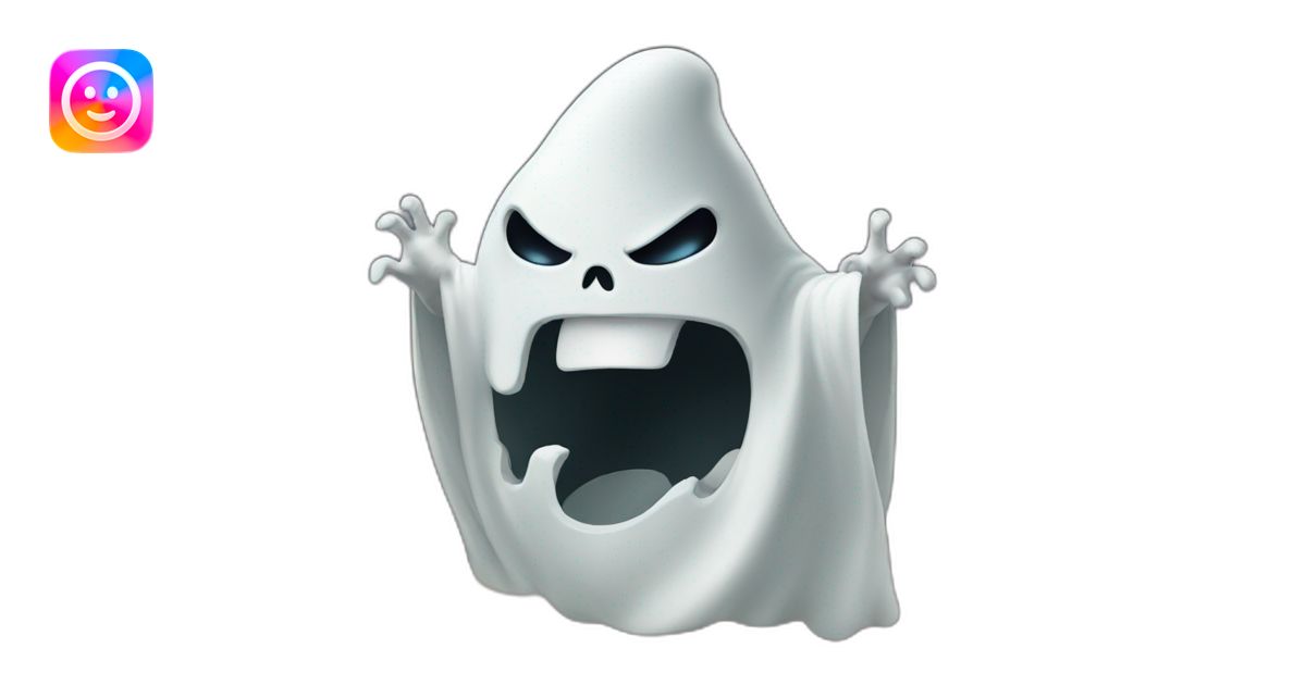 angry ghost emoji | AI Emoji Generator