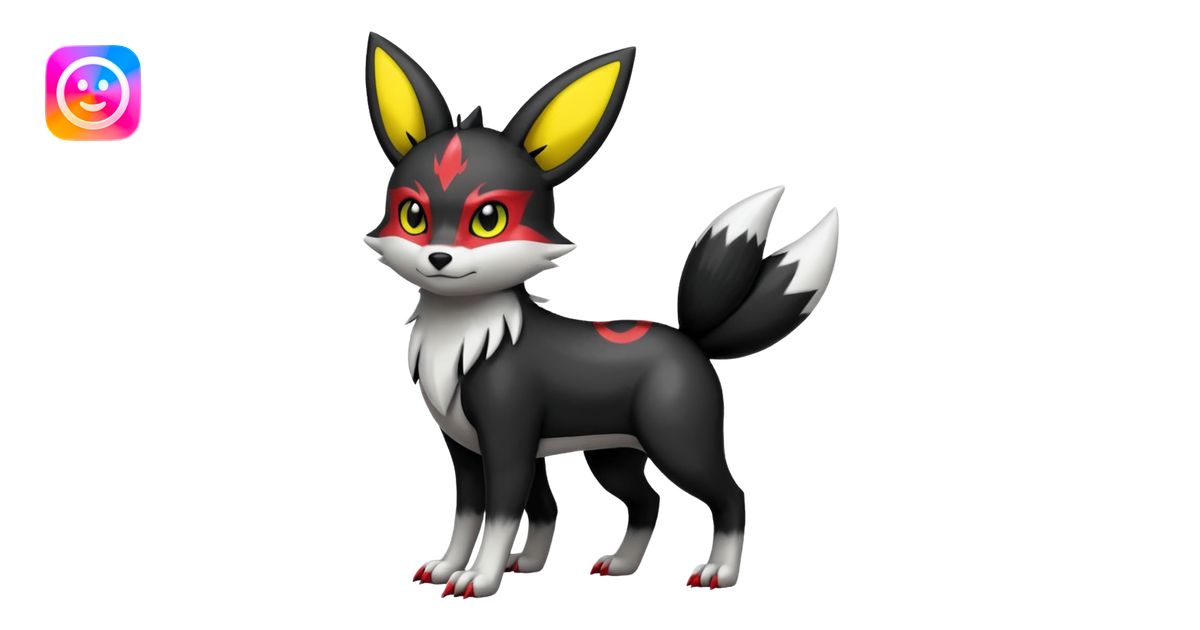 Umbreon-Zangoose-fusion emoji | AI Emoji Generator