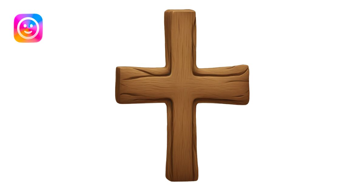A wooden cross emoji | AI Emoji Generator