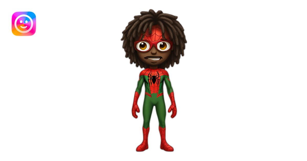 rasta spider man emoji | AI Emoji Generator