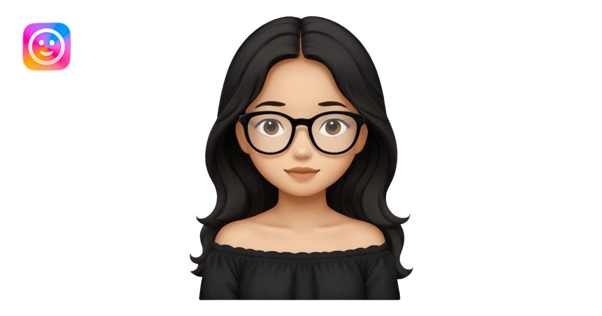 teen Filipina girl with black glasses and long black slightly wavy hair ...