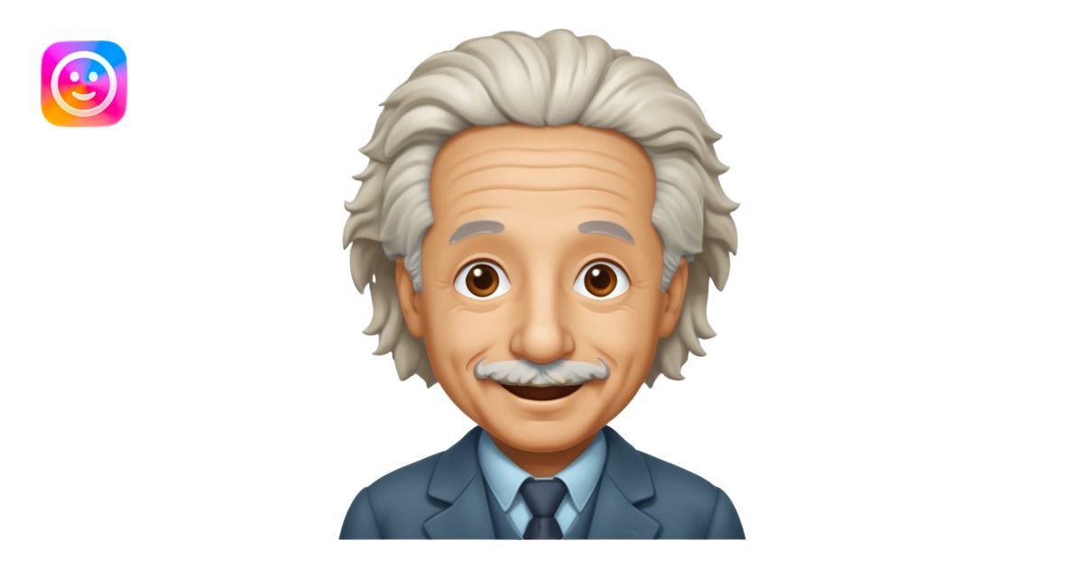 Albert Einstein emoji | AI Emoji Generator