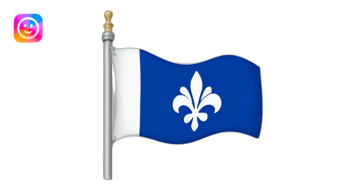 Drapeau Quebec emoji | AI Emoji Generator