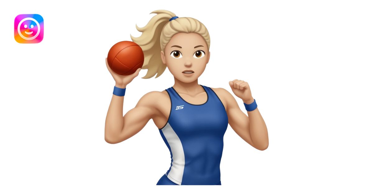 track and field throwing event female emoji | AI Emoji Generator