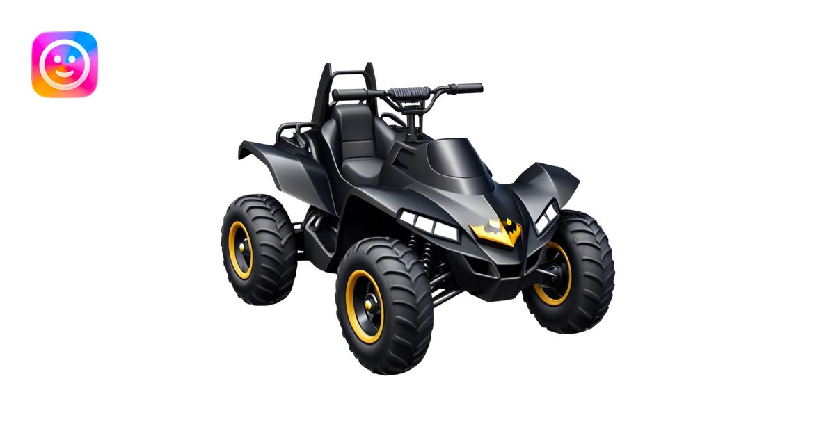 batmobile atv quad sport emoji | AI Emoji Generator