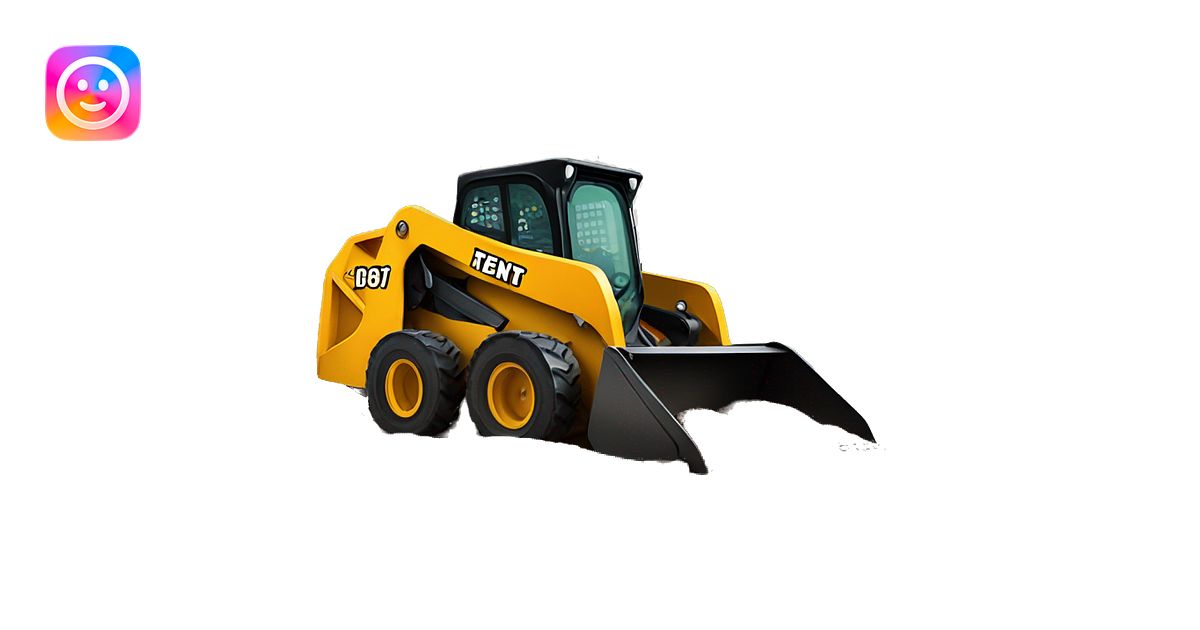 Skid steer pushing dirt emoji | AI Emoji Generator