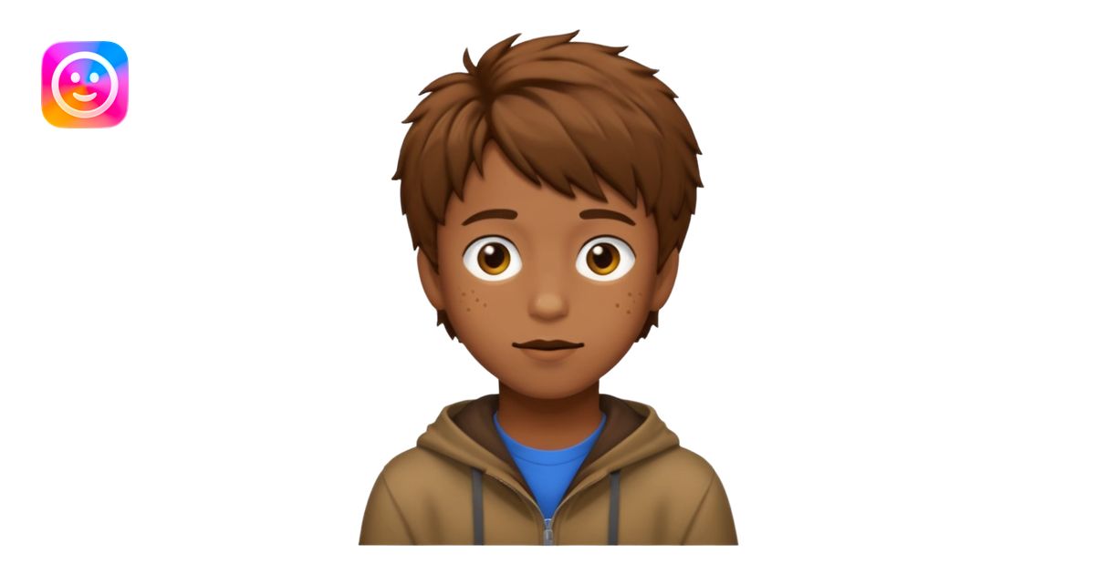 Felix Freckles straykids emoji shaggy hair the color browm emoji | AI ...