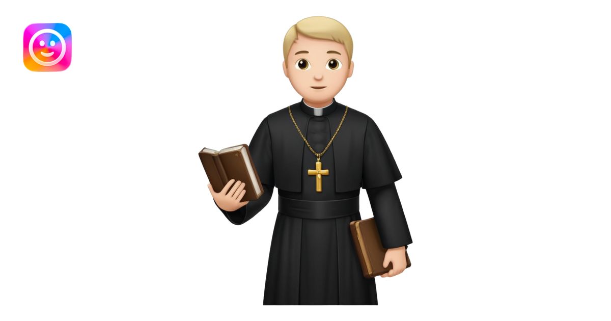 priest, full body emoji | AI Emoji Generator