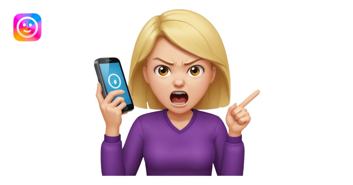 angry girl screaming at a phone, expressive, dynamic pose, clear ...