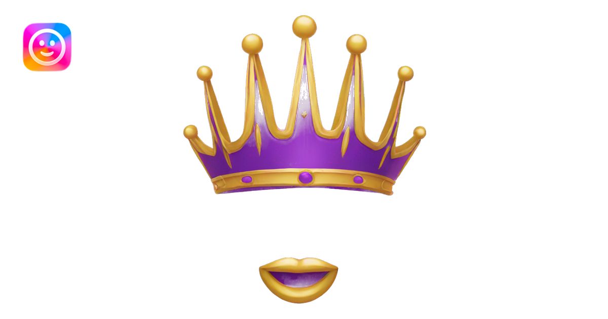Neon purple crown on letters FOUNDER emoji | AI Emoji Generator