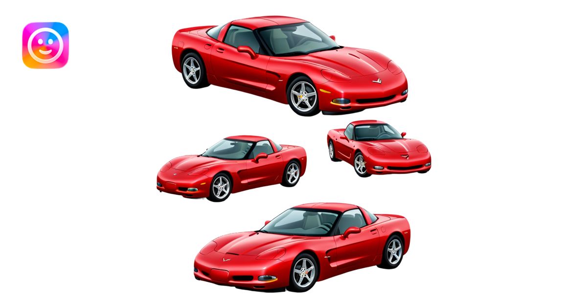 red corvette c5 from 2004 emoji | AI Emoji Generator