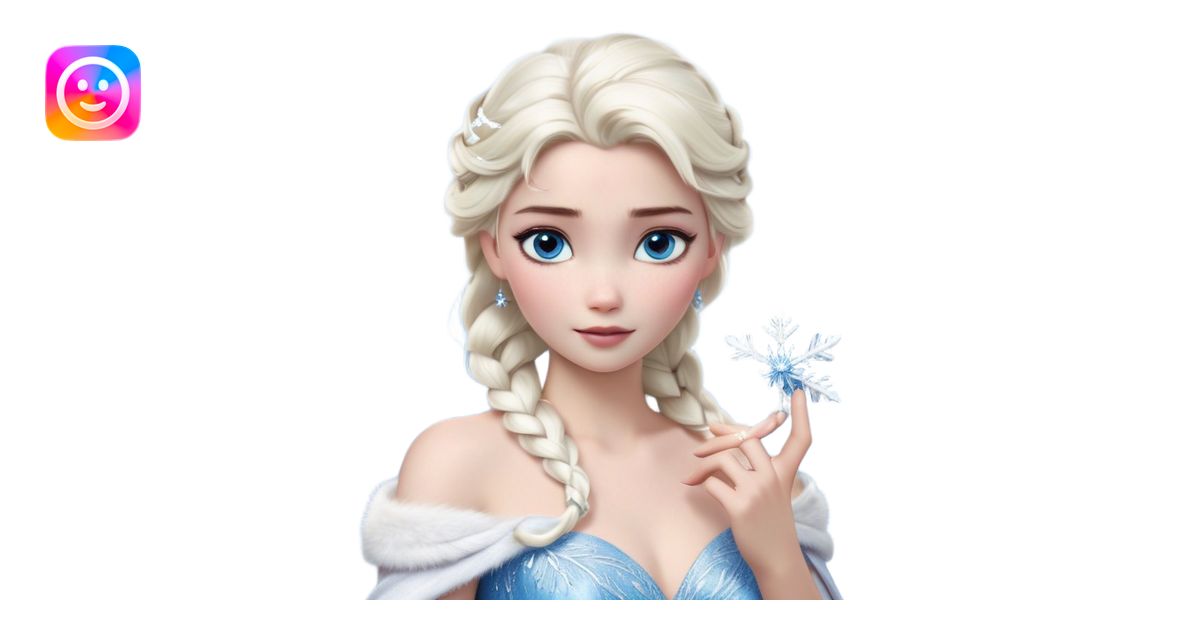 Cinematic Realistic Elsa Portrait, depicted with lifelike skin texture ...