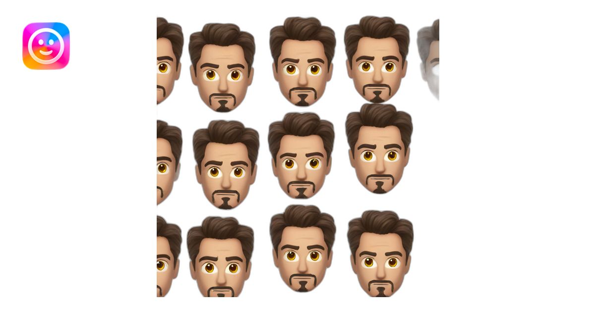 Tony Stark emoji | AI Emoji Generator