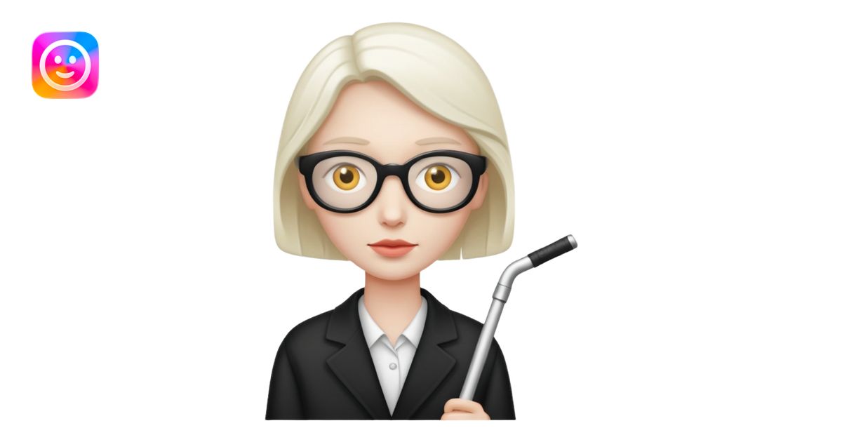 blind person emoji | AI Emoji Generator