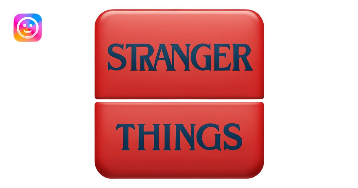 Stranger things logo emoji | AI Emoji Generator