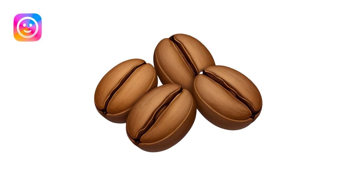 group of three coffee beans emoji | AI Emoji Generator