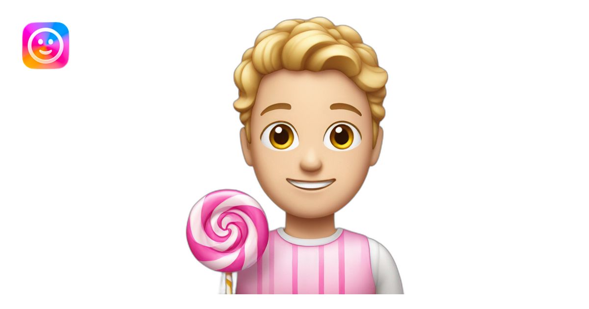 white and pink candy emoji | AI Emoji Generator