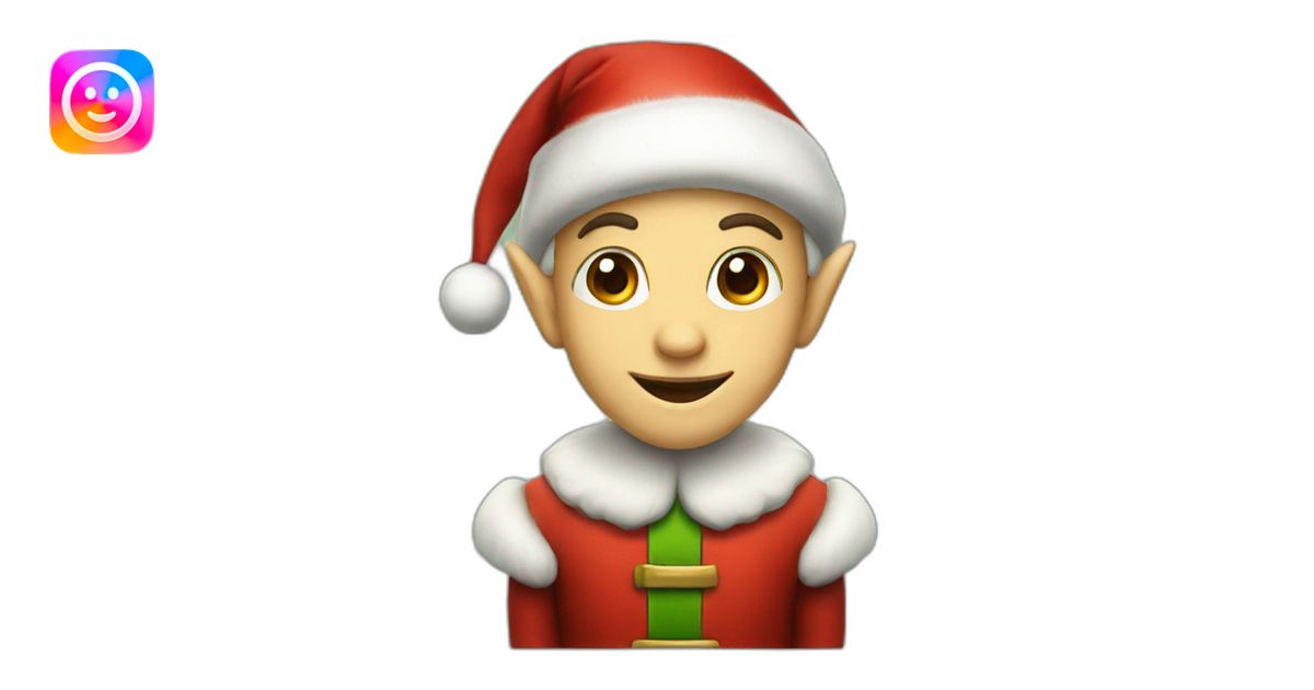 Santas little Elf emoji | AI Emoji Generator