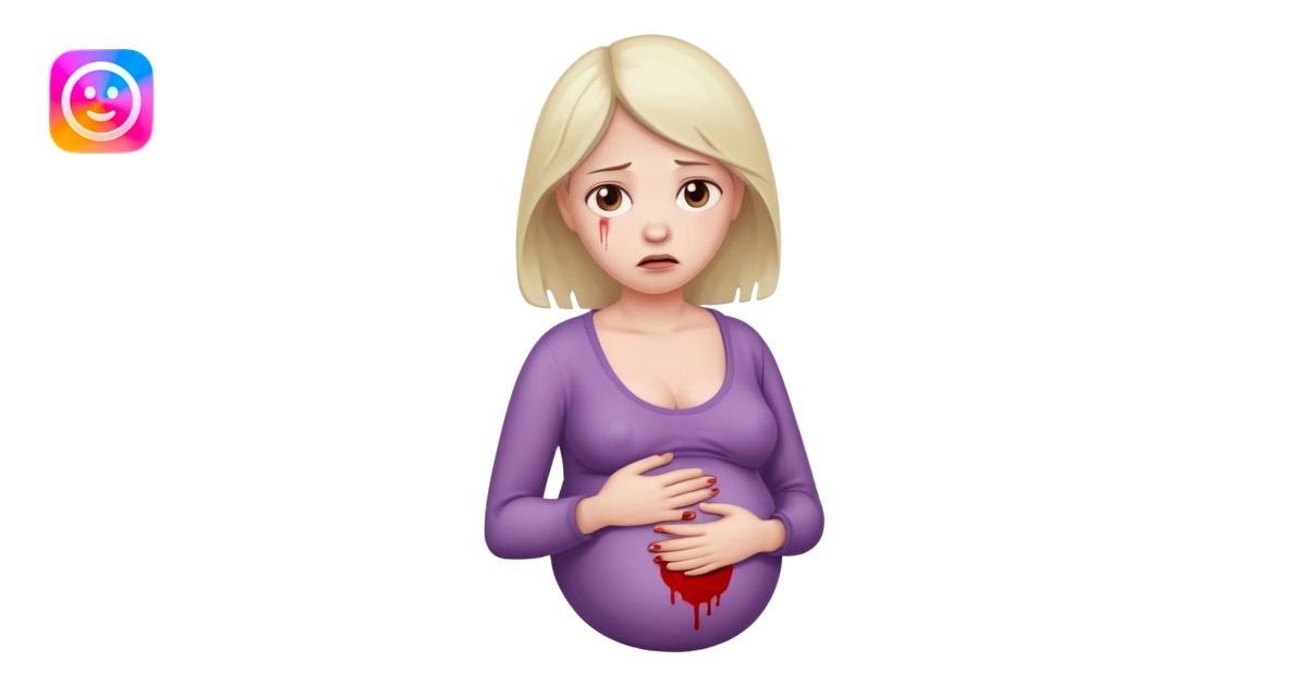 pregnant bleeding emoji | AI Emoji Generator