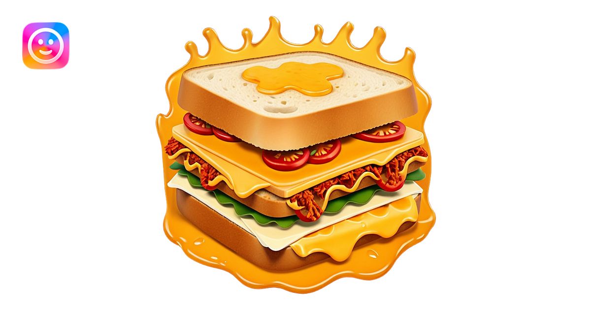 spicy sucuk sandwich object icon, toasted bread, sliced spicy sucuk ...