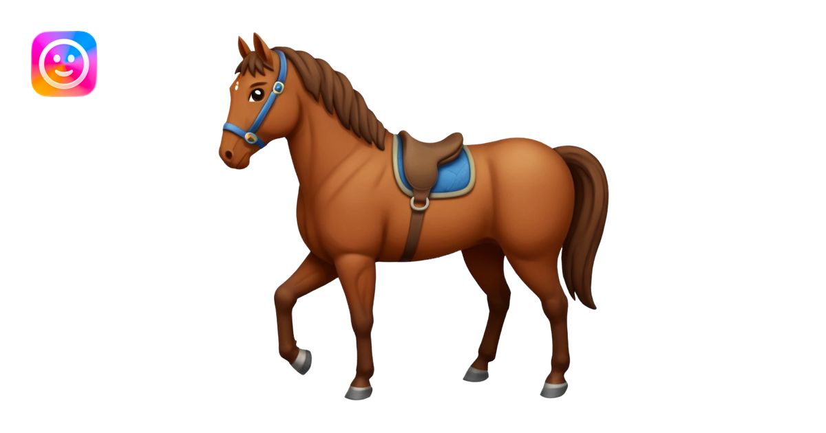 Horse made by earth emoji | AI Emoji Generator