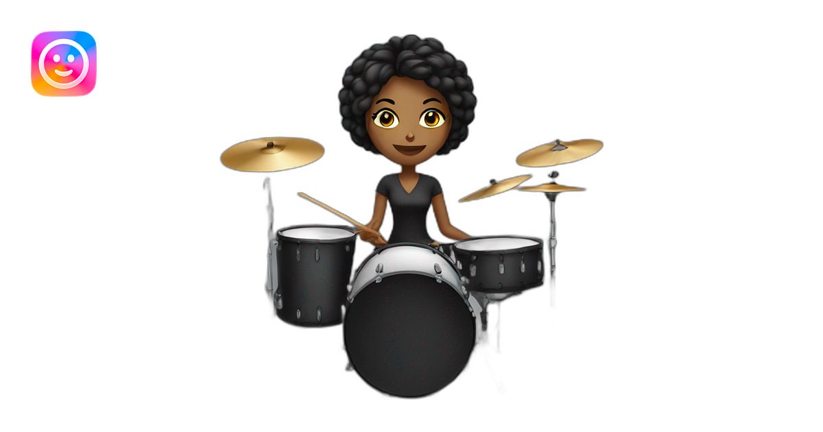 female drummer emoji | AI Emoji Generator