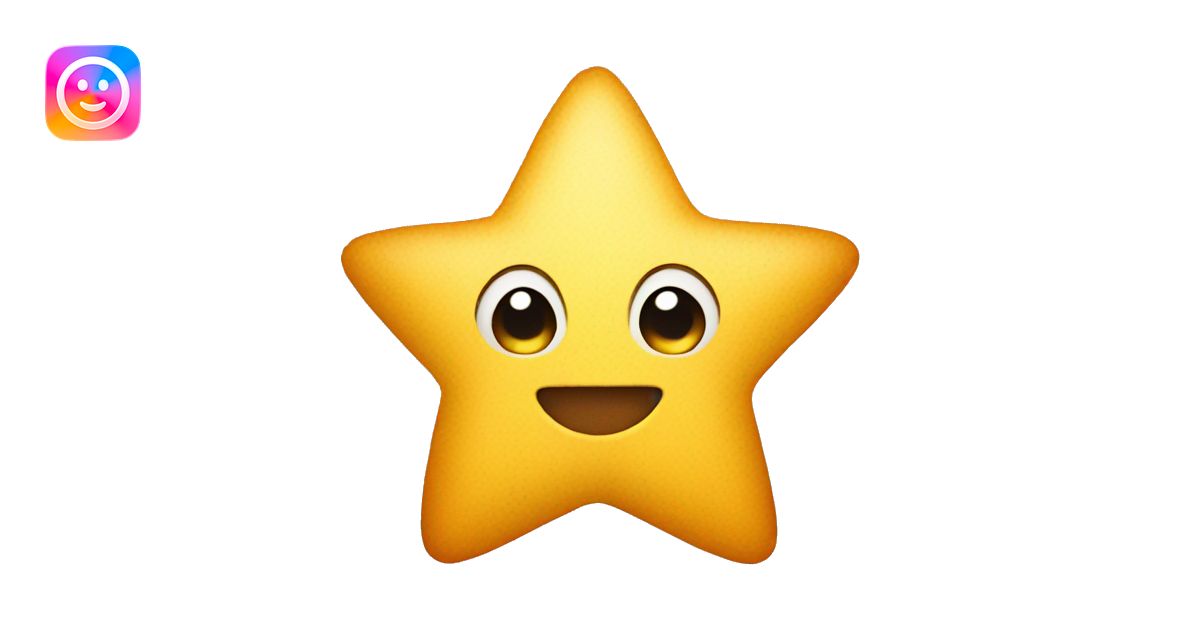 STAR WITH FACE emoji | AI Emoji Generator